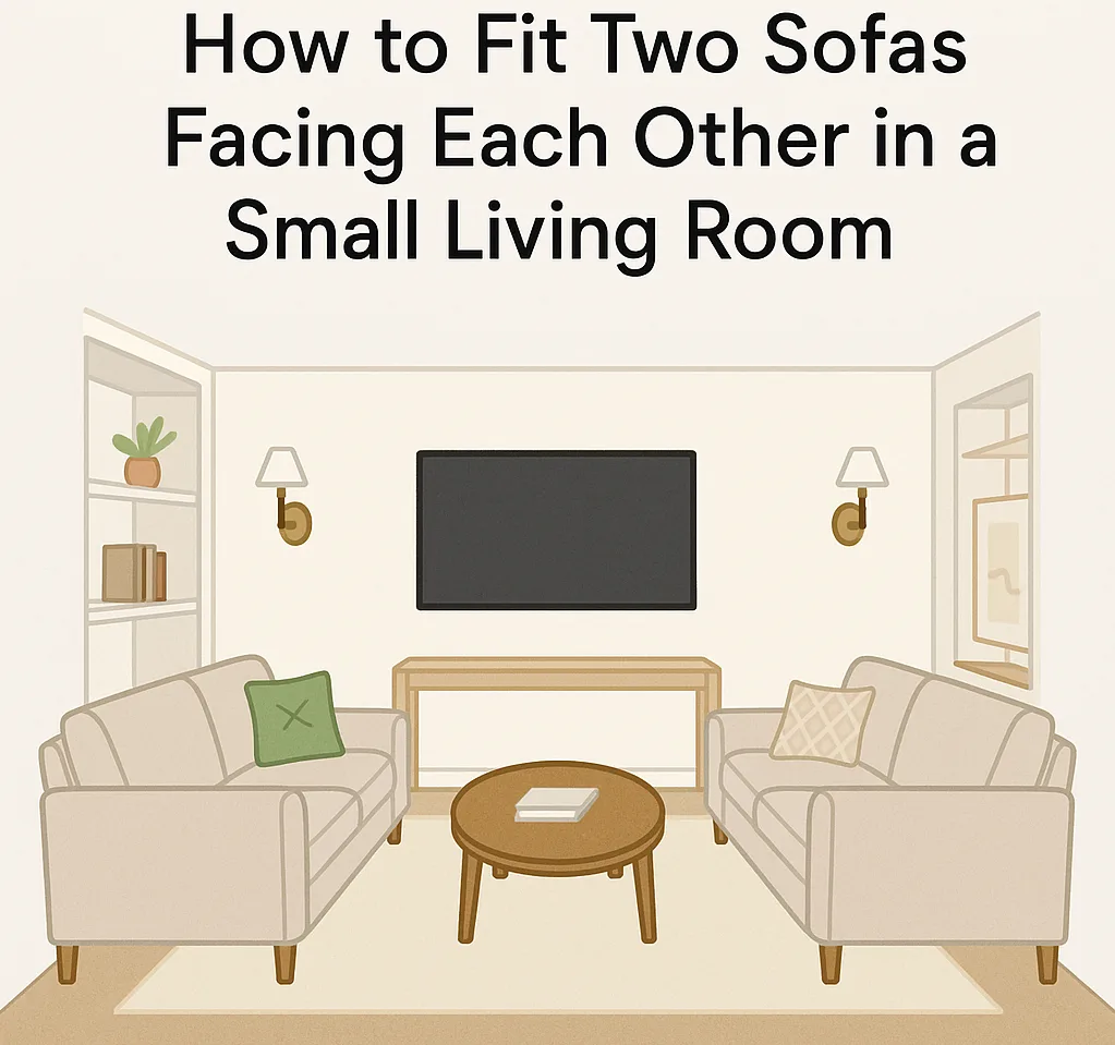 How to Fit Two Sofas Facing Each Other in a Small Living Room - nest in ...